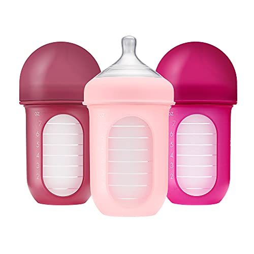 Boon NURSH Reusable Silicone Baby Bottles & NURSH Reusable Silicone Replacement Pouch & Unisex Boon NURSH Silicone Replacement Nipple