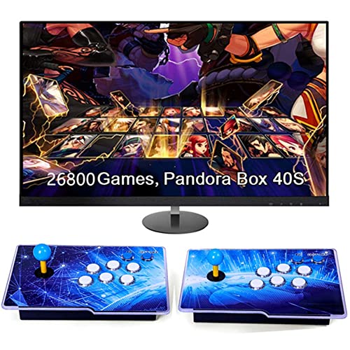 IDYNIREL 3D Pandora Box 40S Arcade Games Console, 26800 Games Installed Arcade Games Machine, 1280x720 Full HD, Search/Save/Hide/Pause Games, Favorite List, Two Separated Joysticks,1-4 Players……