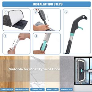 Spray Mops for Floor Cleaning Microfiber Floor Mop with 3 Washable Pads 1 Holder 1 Scraper Wet Dry Floor Cleaner 360 Degree Spin Dust Mop Hardwood Floor Mop