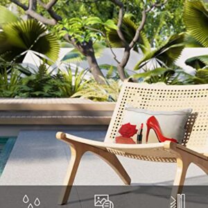 Chaise Lounge Head Resting Pillows Sexy Red Rose High Heels and Lipstick Outdoor Lumbar Pillows Waterproof Patio Furniture Pillow with Insert Adjustable Elastic Stripe for Recliner Beach Chairs