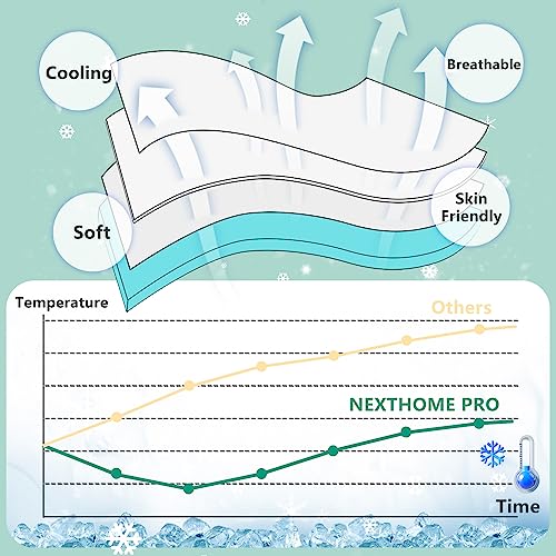 NEXHOME PRO Dual Layer 3 Inch Memory Foam Mattress Topper Queen, 2 Inch Cooling Gel Memory Foam Plus 1 Inch Bamboo Pillow Top Cover Mattress Pad, Soft Support for Back Pain Relief