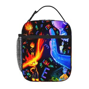 Èĺèm̥èňťáĺ cartoon lunch box insulated lunch bag - durable small lunch bag reusable adults tote bag lunch box for adult men women