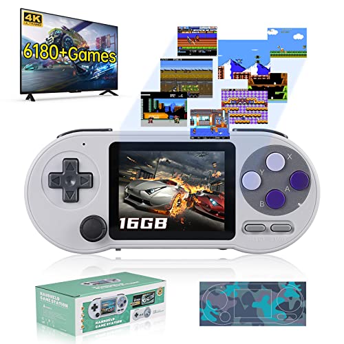 Retro Handheld Game Console - Handheld Games for Adults Yellow (4208090-Gray)