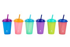 manna 12oz kids multicolor 7x 4 polypropylene color changing tumblers pack of 6