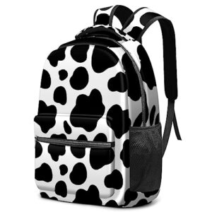 genhuyiz kids backpacks for school trips and outdoor activities backpacks for boys and girls perfect for boys and girls in preschool kindergarten and elementary school 16 inches (cow print)