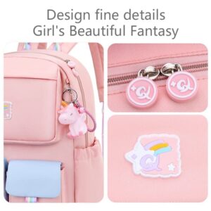 Girls Pink-Backpacks 17" Laptop Cute Bags Casual Travel Backpack For Women backpacks for girls