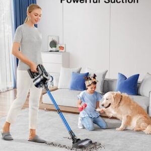 Roanow Cordless Vacuum Cleaner, 400W/33KPA Cordless Vacuum with LED Display, Lightweight & Ultra-Quiet Stick Vacuum Cleaner, 55Mins Runtime Vacuum Cleaner for Carpet and Floor, Home, Pet Hair Cleaning