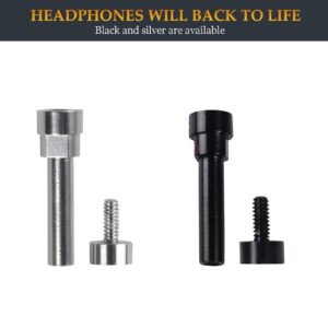 QC35 Hinge Screws as Same as the OEM QuietComfort 35 Metal Hinge Swivel Screw Hinge Pins Replacement Parts Accessories Compatible with Bose QuietComfort 35 II/QC35 II/QC35/QC45/QC25 Headphones (Black)