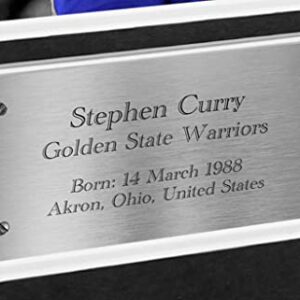 MVP Black or White Steph Stephen Curry Golden State Warriors Signed Autographed Photo Photograph Picture Frame Basketball Poster Gift (Black Mount)