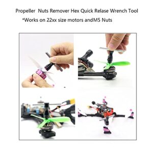 RC Motor Grip Pliers Tool M5 Nut Hex Quick Release Wrench for 13XX-23XX Size Motor M3-M8 Nuts Propeller