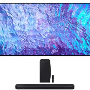 SAMSUNG QN50Q80CAFXZA 50 Inch 4K QLED Direct Full Array with Dolby Smart TV with a HW-Q800C 5.1.2ch Soundbar and Subwoofer with Dolby Atmos (2023)