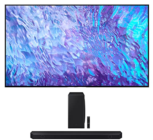 SAMSUNG QN50Q80CAFXZA 50 Inch 4K QLED Direct Full Array with Dolby Smart TV with a HW-Q800C 5.1.2ch Soundbar and Subwoofer with Dolby Atmos (2023)