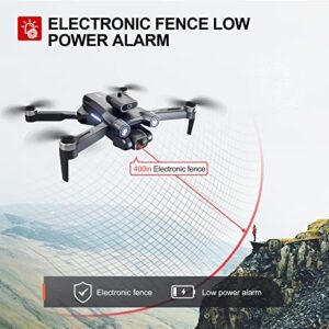 2023 Brushless Drones with Dual 4K HD Camera,2.4G WiFi FPV Video Foldable Drone RC Quadcopter for Adults/Beginners/Kids,One Key Take Off/Land,Waypoints Functions,3 Batterie 45Mins Flight Time (SIS)