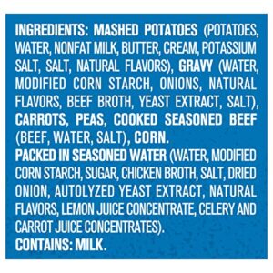 Gerber Baby Food, Mashed Potatoes & Seasoned Beef in Gravy and a side of Carrots, Peas and Corn, Toddler Food with Farm Grown Veggies, Toddler Meal, No Preservatives, 6.67 oz Ounce (Pack of 8)