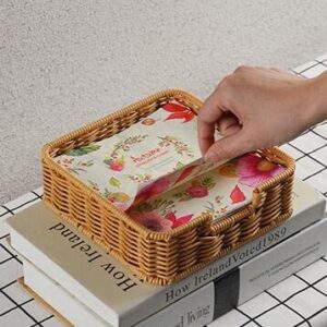 123Arts 2pcs Square Napkin Holders, Plastic Table Paper Towel Holders for Restaurant Home Decor,7.4 Inches