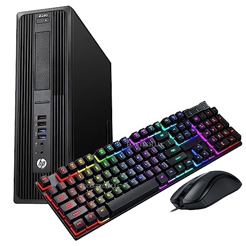 HP Z240 SFF Workstation Desktop PC, Intel Core i5-6500 up to 3.40GHz Processor, 16GB DDR4 RAM, 512GB SSD, HDMI, WiFi & Bluetooth, USB 3.0, Windows 10 Pro (Renewed)