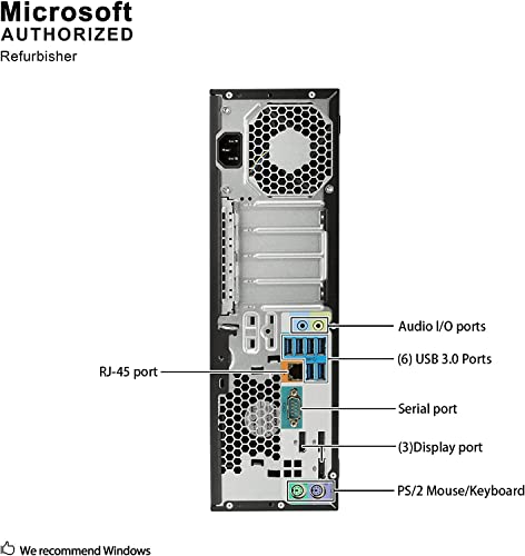 HP Z240 SFF Workstation Desktop PC, Intel Core i5-6500 up to 3.40GHz Processor, 16GB DDR4 RAM, 512GB SSD, HDMI, WiFi & Bluetooth, USB 3.0, Windows 10 Pro (Renewed)