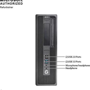 HP Z240 SFF Workstation Desktop PC, Intel Core i5-6500 up to 3.40GHz Processor, 16GB DDR4 RAM, 512GB SSD, HDMI, WiFi & Bluetooth, USB 3.0, Windows 10 Pro (Renewed)