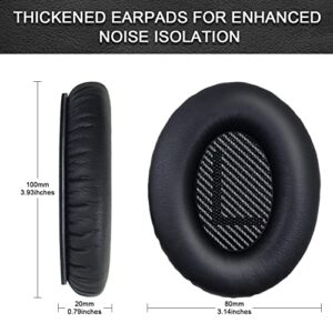 Replacement Ear Pads for Bose QuietComfort 15/QuietComfort 25(QC15/ 25), Headphone Ear Covers with Memory Foam, Soft Leather, Adaptive Bose Noise Cancelling Headphones Replacement Earpads Cushions