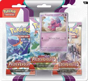 pokemon tcg: pokemon scarlet and violet 2 paldea evolved 3 pack blister (random promo)