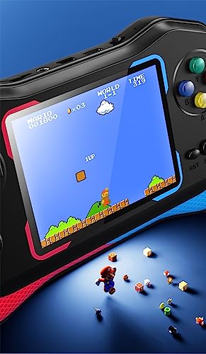 Yooya Handheld Game Console for Kids Adults, 3.5'' LCD Screen Retro Handheld Video Game Console, Preloaded 500 Classic Retro Video Games with Rechargeable Battery, Support 2 Players and TV Connection