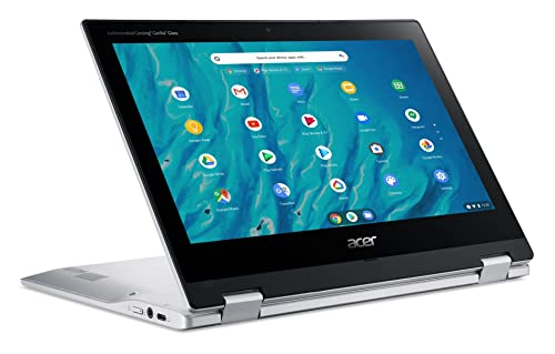 Acer Spin 311 3H 11.6" 2-in-1 Touchscreen Chromebook (8-Core MediaTek MT8183C, 64GB eMMC, 4GB RAM, Stylus) Flip Convertible Home & Student Laptop, 15-Hr Battery Life, IST Pen, Webcam, Chrome OS