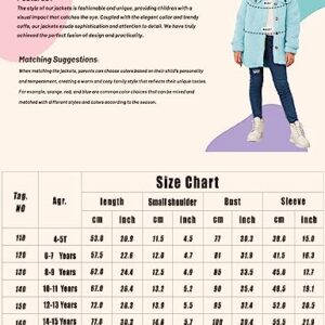 Haloumoning Girls Fuzzy Fleece Jacket Casual Button Down Sherpa Overcoat Faux Fur Jackets Outwear 4-15 Years