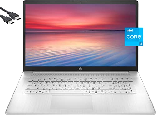 HP 2023 Newest Pavilion 17.3 HD+ IPS Laptop Computer, 11th Gen Intel 4-Core i3-1125G4(Beat i5-1035G4), 32GB RAM, 1TB PCIe SSD, Intel UHD Graphics, HDMI, WiFi, Bluetooth,Win11 S, w/Fauqibey HDMI Cable