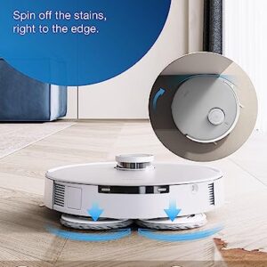 ECOVACS DEEBOT T20 Omni Robot Vacuum and Mop, Hot Water Mop Washing, Self-Emptying, Hot Air Drying, 6000Pa Suction, OZMO Turbo Spinning Mop with Auto Mop Lift, Obstacle Avoidance, YIKO Voice Assistant