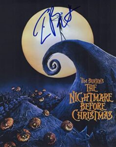 tim burton signed 8x10 photo