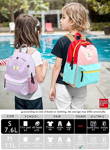 Preschool Toddler Backpack For Boys Girls, Toddler School Mini Backpack For School & Travel, Small Kids Child Backpacks, Preschool Kindergarten Elementary Toddler bag, 11" H, For Kids 2-4, Small