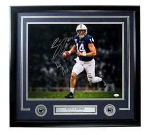 sean clifford penn state signed/inscr "we are!" 16x20 photo framed jsa 164480 - autographed college photos