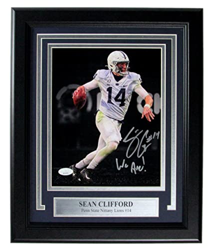 Sean Clifford Penn State Signed/Inscribed 8x10 Photo Framed JSA 164039 - Autographed College Photos