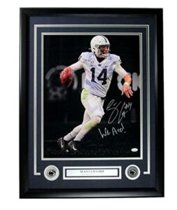 sean clifford penn state signed/inscribed 16x20 photo framed jsa 164006 - autographed college photos