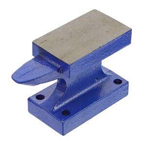 corhad 1pc pad anvil heavy duty work bench hand jewelry hotfix tool cast iron anvil tool making anvil diy hand-knock anvil heavy-duty anvil iron anvil pad work blue iron steel wire manual