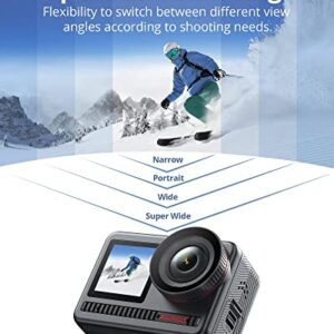 AKASO Brave 8 4K60FPS Action Camera, 48MP Photo Touch Screen Waterproof Super Wide Angle 16x Slo-mo SuperSmooth Stabilization Underwater Camera with Remote Control Helmet Accessories