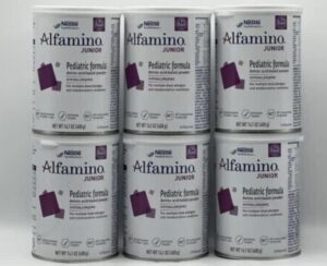 6 cans alfamino junior unflavored