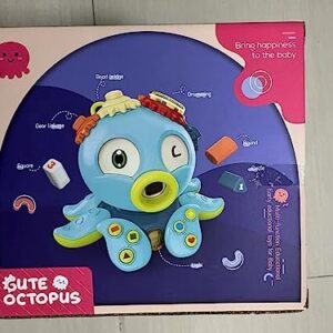 Baby Toys,MOJINO Infant Walker Toy,Octopus Crawling Crab Toy, Early Eduactional Learning Tummy Time Sensory Christmas Birthday Gift for Boy Girl Toddler and Kid