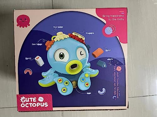 Baby Toys,MOJINO Infant Walker Toy,Octopus Crawling Crab Toy, Early Eduactional Learning Tummy Time Sensory Christmas Birthday Gift for Boy Girl Toddler and Kid