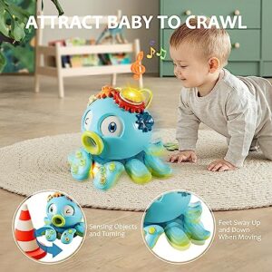 Baby Toys,MOJINO Infant Walker Toy,Octopus Crawling Crab Toy, Early Eduactional Learning Tummy Time Sensory Christmas Birthday Gift for Boy Girl Toddler and Kid