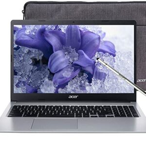 acer Newest Chromebook 315 15.6" FHD 1080p IPS Touchscreen Laptop PC, Intel Celeron N4020 Dual-Core Processor, 4GB DDR4 RAM, 64GB eMMC, Webcam, WiFi, 12 Hrs Battery Life, Chrome OS, W/Sleeve & Stylus