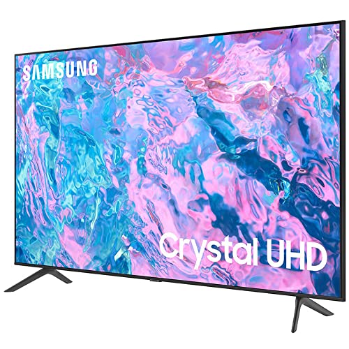 SAMSUNG UN50CU7000FXZA 50 inch Crystal UHD 4K Smart TV 2023 Bundle with 2 YR CPS Enhanced Protection Pack