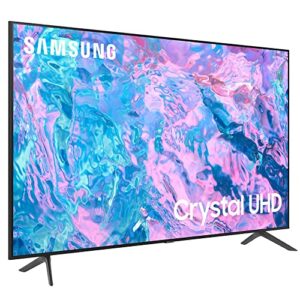 SAMSUNG UN50CU7000FXZA 50 inch Crystal UHD 4K Smart TV 2023 Bundle with 2 YR CPS Enhanced Protection Pack