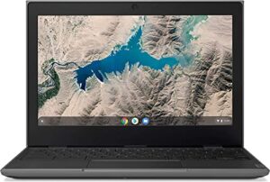 lenovo 100e 2nd gen 11.6" rugged & spill resistant laptop hd chromebook laptop, mt8173 cpu, 4gb lpddr3 ram, 32gb emmc tlc ssd, 720p hd camera, black, chrome os (renewed)