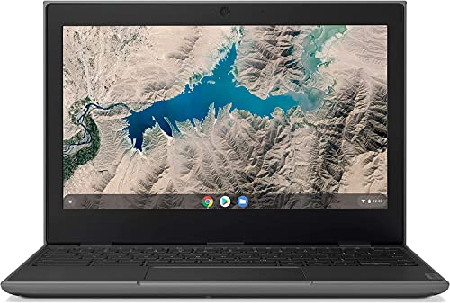 Lenovo 100e 2nd Gen 11.6" Rugged & Spill Resistant Laptop HD Chromebook Laptop, MT8173 CPU, 4GB LPDDR3 RAM, 32GB eMMC TLC SSD, 720P HD Camera, Black, Chrome OS (Renewed)