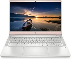 hp 2023 14" hd ips touchscreen chromebook, intel celeron n processor up to 2.80ghz, 4gb ram, 128gb ssd, ultra-fast wifi, chrome os (renewed)