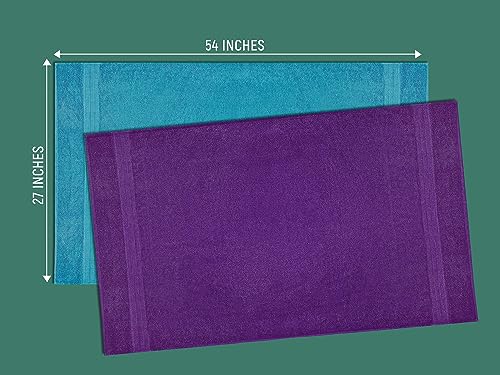 ZUPERIA Classic Bath Towels - 8 Pack - 27" x 54" - Ultra Soft 100% Cotton Large Bathroom Towels, Highly Absorbent Towel for Bathroom, Ideal for Pool, Home, Gym, Spa, Hotel (Assorted)