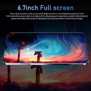 FAKEFONE Cellphone M13 5G Unlocked Android Smartphone, 3GB+128GB, 6.7'' FHD Display, 5MP+13MP Camera, 5800mAh Long Battery Life, Dual Sim Card 128GB Expandable