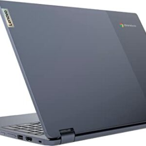 Lenovo Flex 3i 2-in-1 Chromebook | 15.6" FHD Touch-Screen Laptop | Intel Celeron N4500 Processor | 4GB RAM| 64GB eMMC | Intel UHD Graphics | Chrome OS | Abyss Blue | with 128GB SD Card Bundle