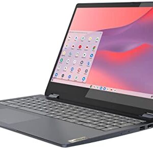 Lenovo Flex 3i 2-in-1 Chromebook | 15.6" FHD Touch-Screen Laptop | Intel Celeron N4500 Processor | 4GB RAM| 64GB eMMC | Intel UHD Graphics | Chrome OS | Abyss Blue | with 128GB SD Card Bundle